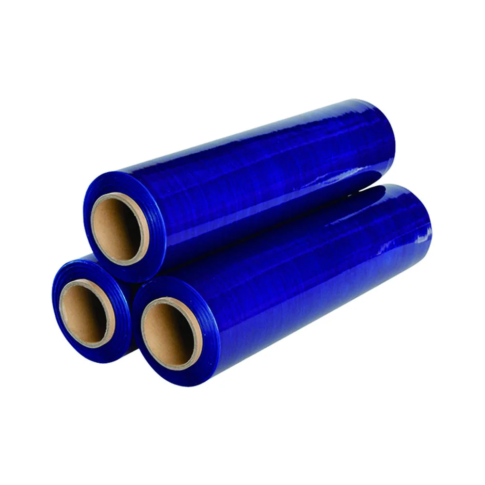400mm x 300m - 17 Micron Standard Core Blue - The Pallet Wrap Store